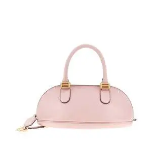 Balenciaga Leather Mini 'bolero' Bowling Bag - Pink