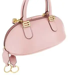 Balenciaga Leather Mini 'bolero' Bowling Bag - Pink