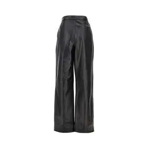 Bottega Veneta Nappa Leather Wide Leg Pants