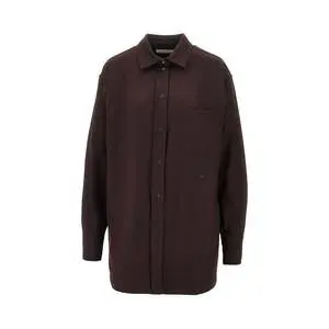Victoria Beckham Wool Flannel Shirt - Red