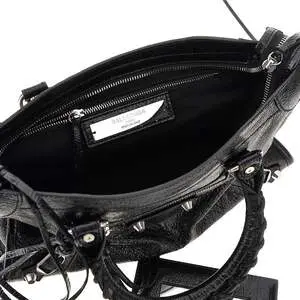 Balenciaga Arena Leather Small 'le City' Bag - Black