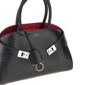 FERRAGAMO Leather Medium 'hug' Bag