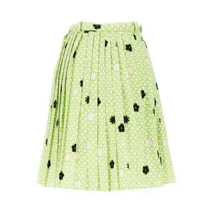 MAISON MARGIELA Floral Print Pleated Skirt