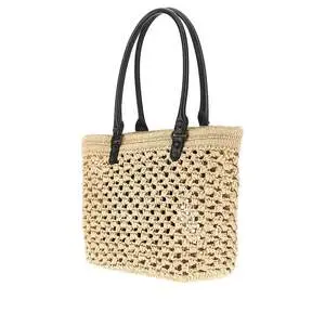 Balenciaga Raffia Medium 'le City' Basket Bag - Beige