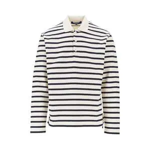 Junya Watanabe Triped Interlock Jerey Polo Hirt - Multicolor