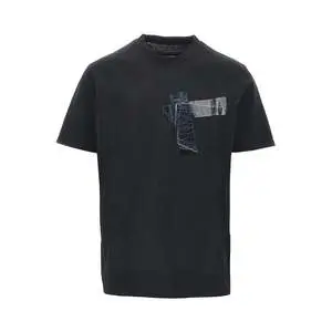 MAISON MARGIELA Taped Cotton T-hirt - Black