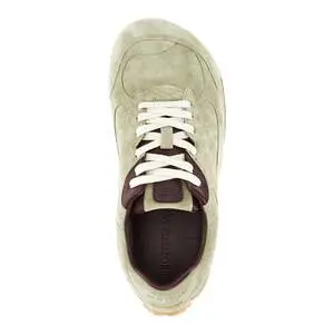 Bottega Veneta Orbit Flash Suede Leather Sneakers - Green