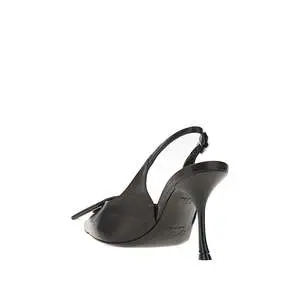ROGER VIVIER Viv In The City Nappa Leather Slingback Pumps - Black