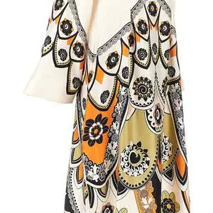 La DoubleJ Printed Silk Maxi Dress