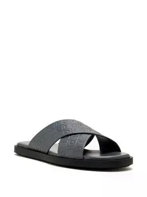 FERRAGAMO Crossover Sandals - Grey
