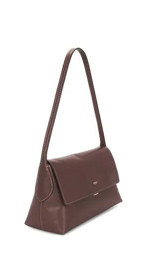 COACH Natural Grain Leather Shoulder Bag 30