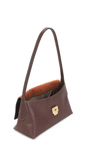 COACH Natural Grain Leather Shoulder Bag 30