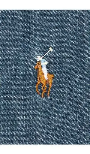 Polo Ralph Lauren Sport Shirt In Blue - Denim