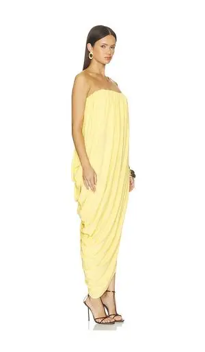 Ronny Kobo Ophir Draped Strapless Dress