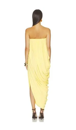 Ronny Kobo Ophir Draped Strapless Dress
