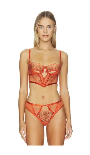 THISTLE AND SPIRE Kyra Bodice Bra In Orange