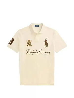 Polo Ralph Lauren Logo-embroidered Piqué Polo Shirt - Neutrals