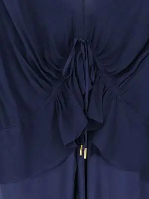 Alberta Ferretti Satin Long Dress