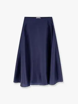 Alberta Ferretti Silk Skirt - Blue