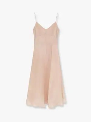Alberta Ferretti Silk Dress - Pink