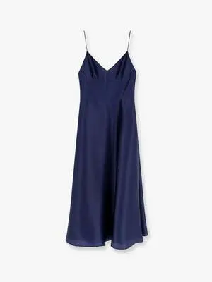 Alberta Ferretti Silk Dress - Blue