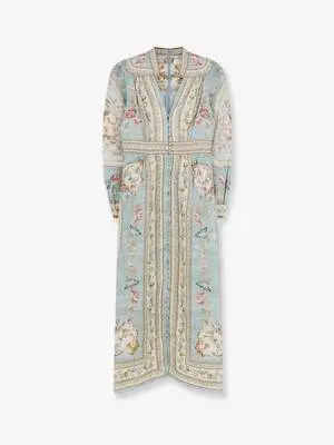 Zimmermann Roselight Linen Dress - Multicolor