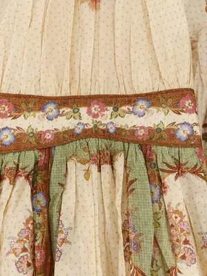 Zimmermann Indra Floral Print Cotton And Silk Maxi Dress
