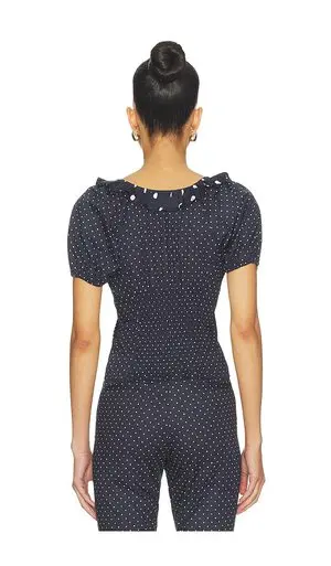 WeWoreWhat Ruffle Button Up Top