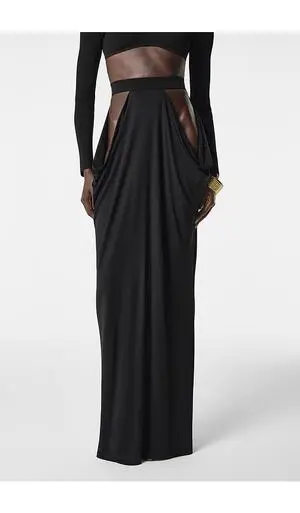 Revolve Aubin Maxi Skirt With Draped Cutouts