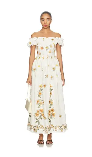 Agua Bendita Off The Shoulder Day Dresses