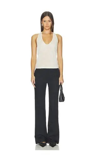 EB DENIM Valley Sheer Racer Tank Top