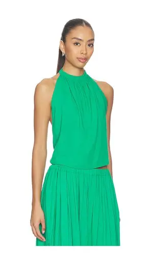 RIPLEY RADER Linen Tie Back Halter Top