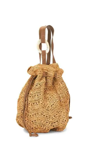 FLORABELLA Antilles Crochet Raffia And Leather Tote Bag