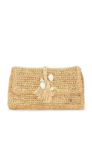 FLORABELLA Chastanet Crochet Raffia Clutch