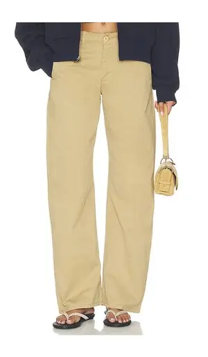 GRLFRND Farren Curve Chino Pants - Tan
