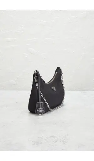 FWRD RENEW Prada Re-edition 2005 Re-nylon Shoulder Bag - Black