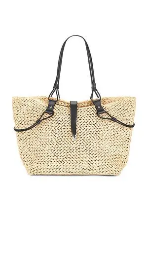 IRO PARIS Lasso Raffia Shoulder Bag