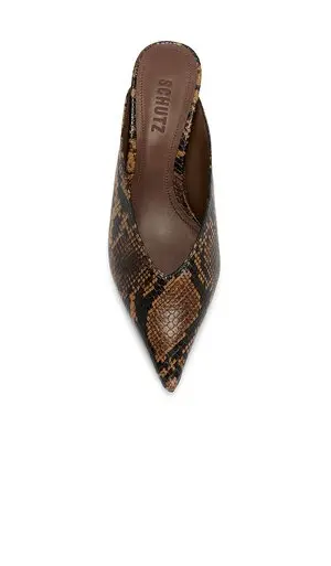 Schutz Loren Mid Mule Pump - Brown