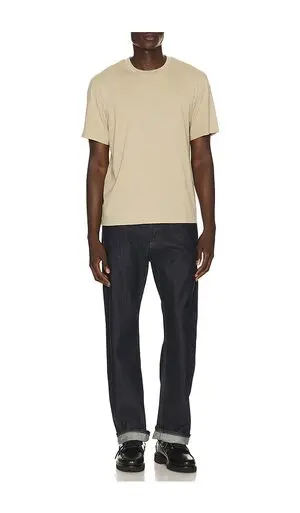 FRAME Short Sleeve Light Cotton Tee In . Also