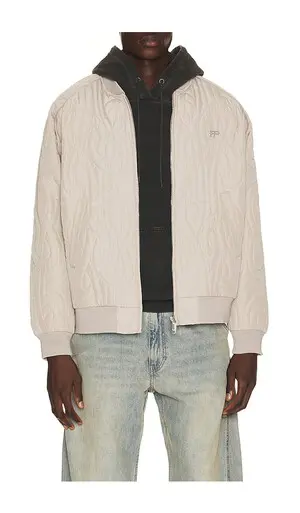 Filling Pieces Quilted Bomber Jacket