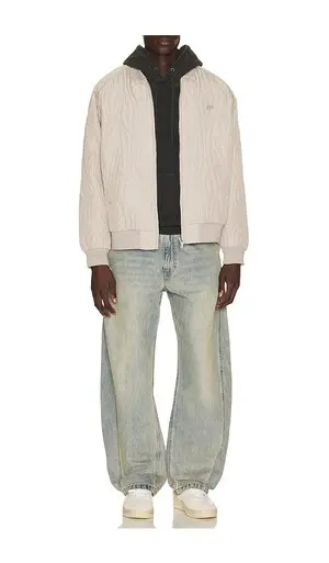 Filling Pieces Quilted Bomber Jacket