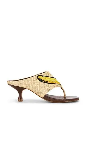 Farm Rio Raffia Icons Kitten Heel Sandals