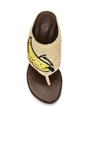Farm Rio Raffia Icons Kitten Heel Sandals