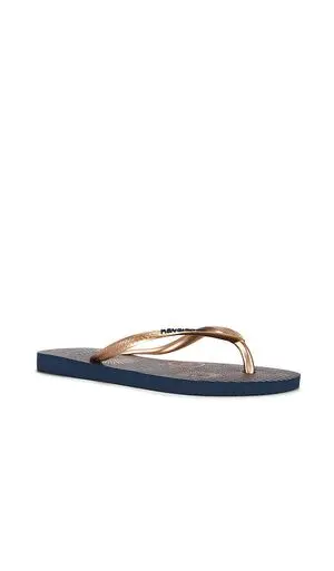 Havaianas Slim Nautical Sandal - Navy