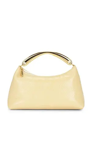 MANSUR GAVRIEL Rhea Metal Top Handle Bag - Yellow