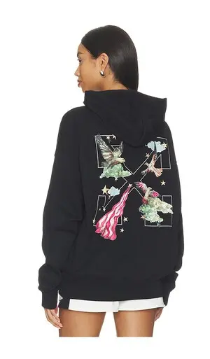 Off-white Hooded Sweatshirts Hoodies For Women