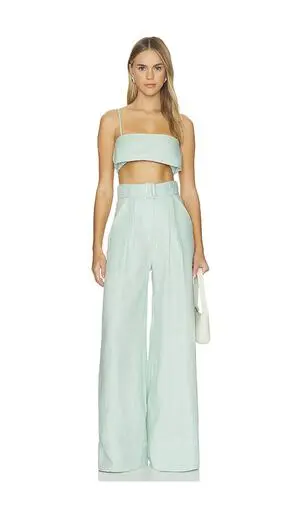 Matthew Bruch Structured Bandeau Crop Top