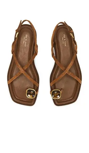 Rag & Bone Remi Flat Sandal - Brown