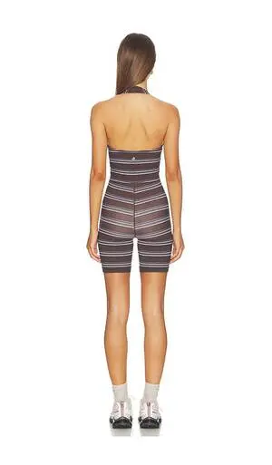 WeWoreWhat Halterneck Scoop Neck Romper