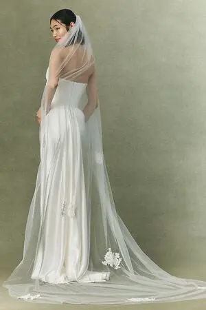 DAUGHTERS OF SIMONE Rose Cathedral Veil Jacket